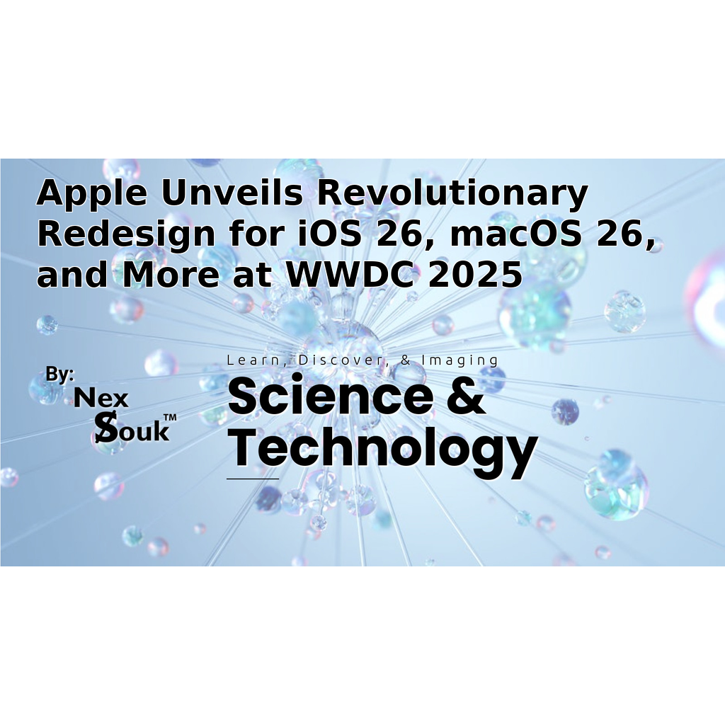 Apple Unveils Revolutionary Redesign for iOS 26, macOS 26, and More at WWDC 2025 | nexsouk.com