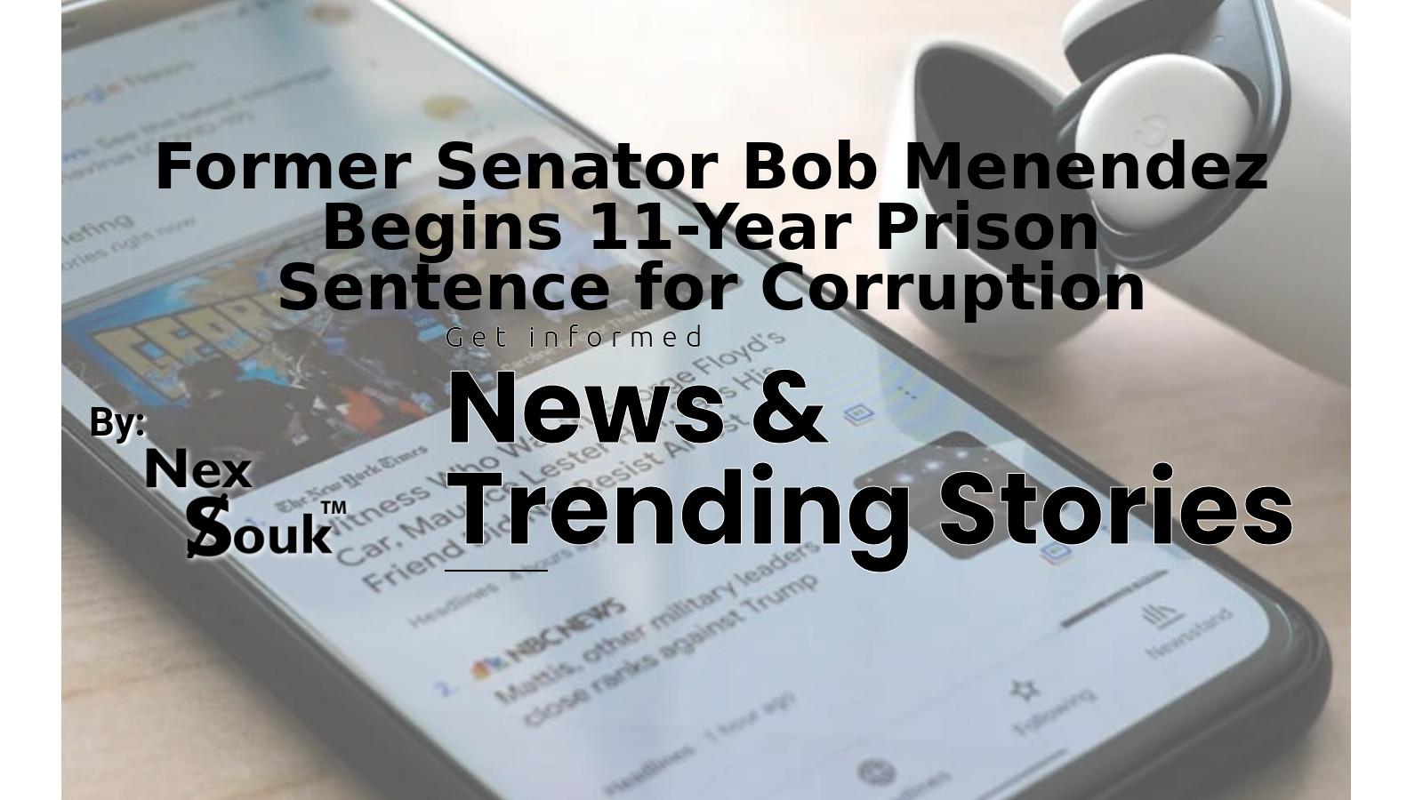 Former Senator Bob Menendez Begins 11-Year Prison Sentence for ...
