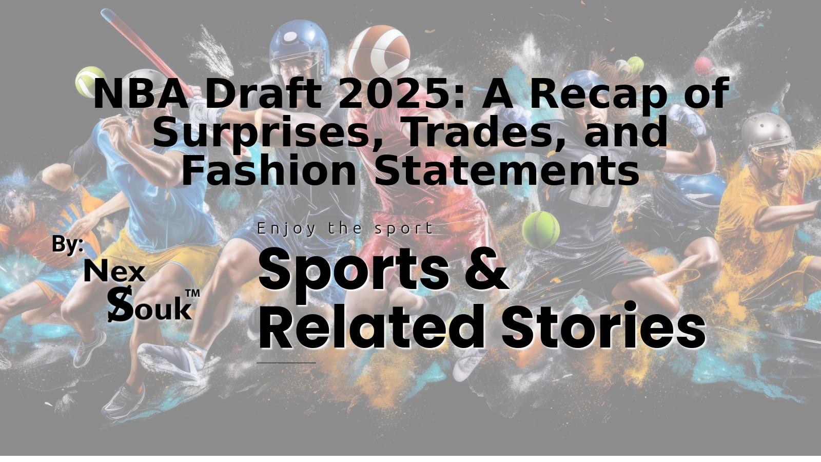 NBA Draft 2025: A Recap of Surprises, Trades, and Fashion Statements ...